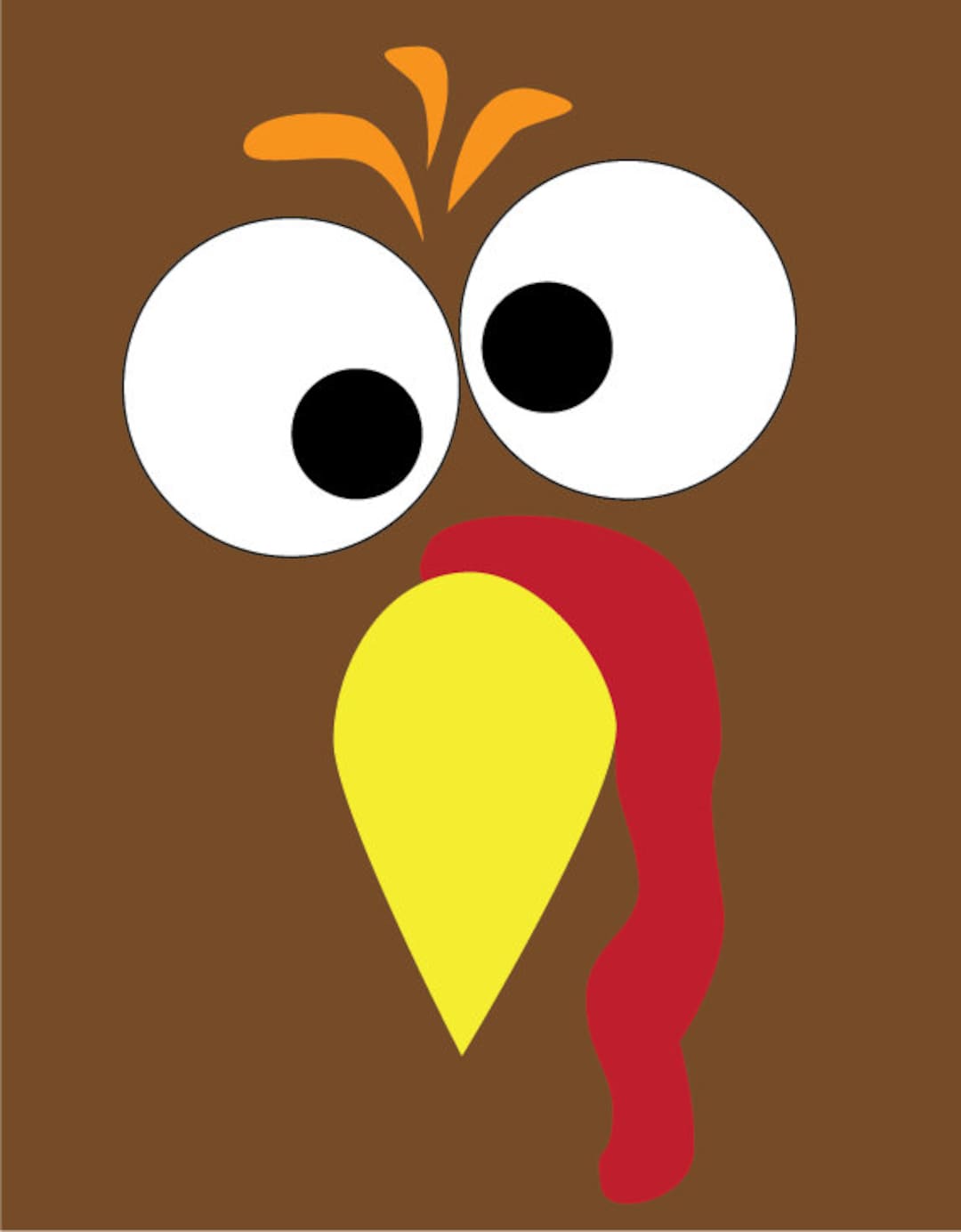 Silly Turkey SVG - Etsy