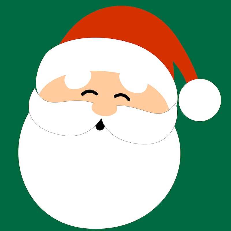 Santa Face - Etsy