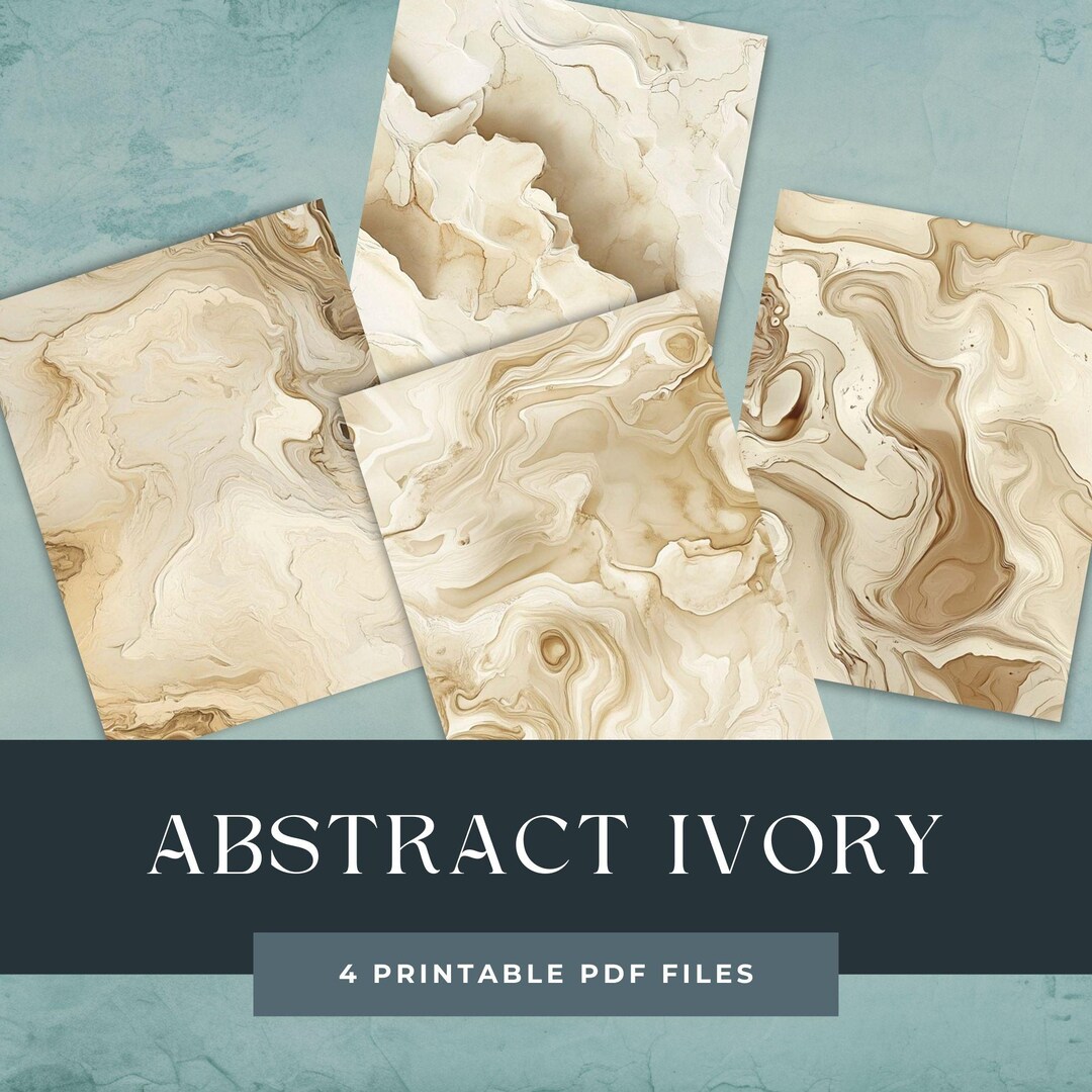 Abstract Ivory Printable Craft Papers - PDF - 8.5 X 11 - Etsy