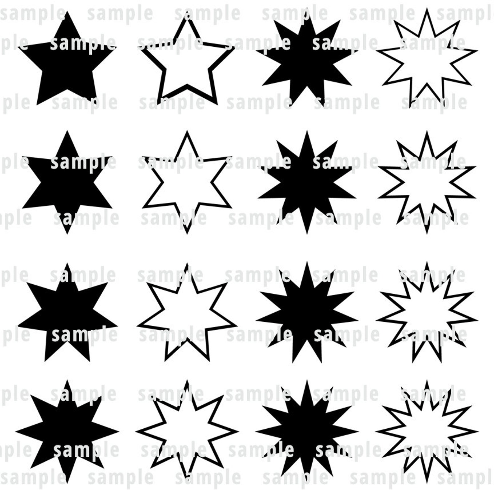 Stars SVG File - Etsy