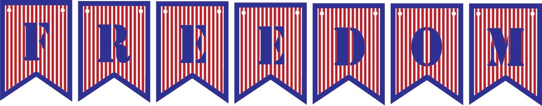 Freedom Banner - SVG and Printable - Etsy