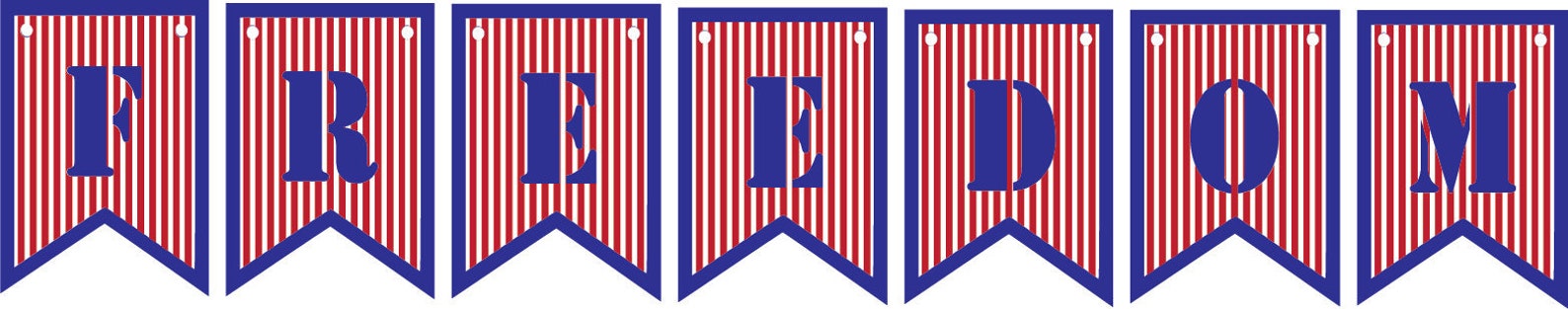 Freedom Banner SVG and Printable - Etsy