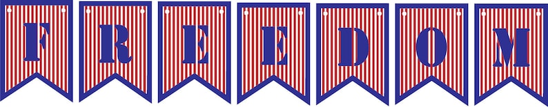 Freedom Banner - SVG and Printable - Etsy