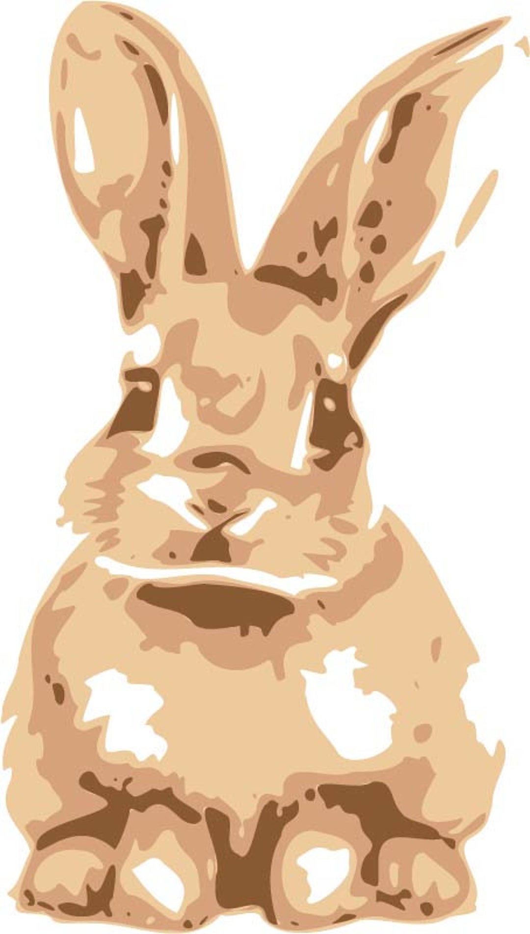 Bunny Rabbit Layered SVG - Digital File - 3 Layers - Etsy