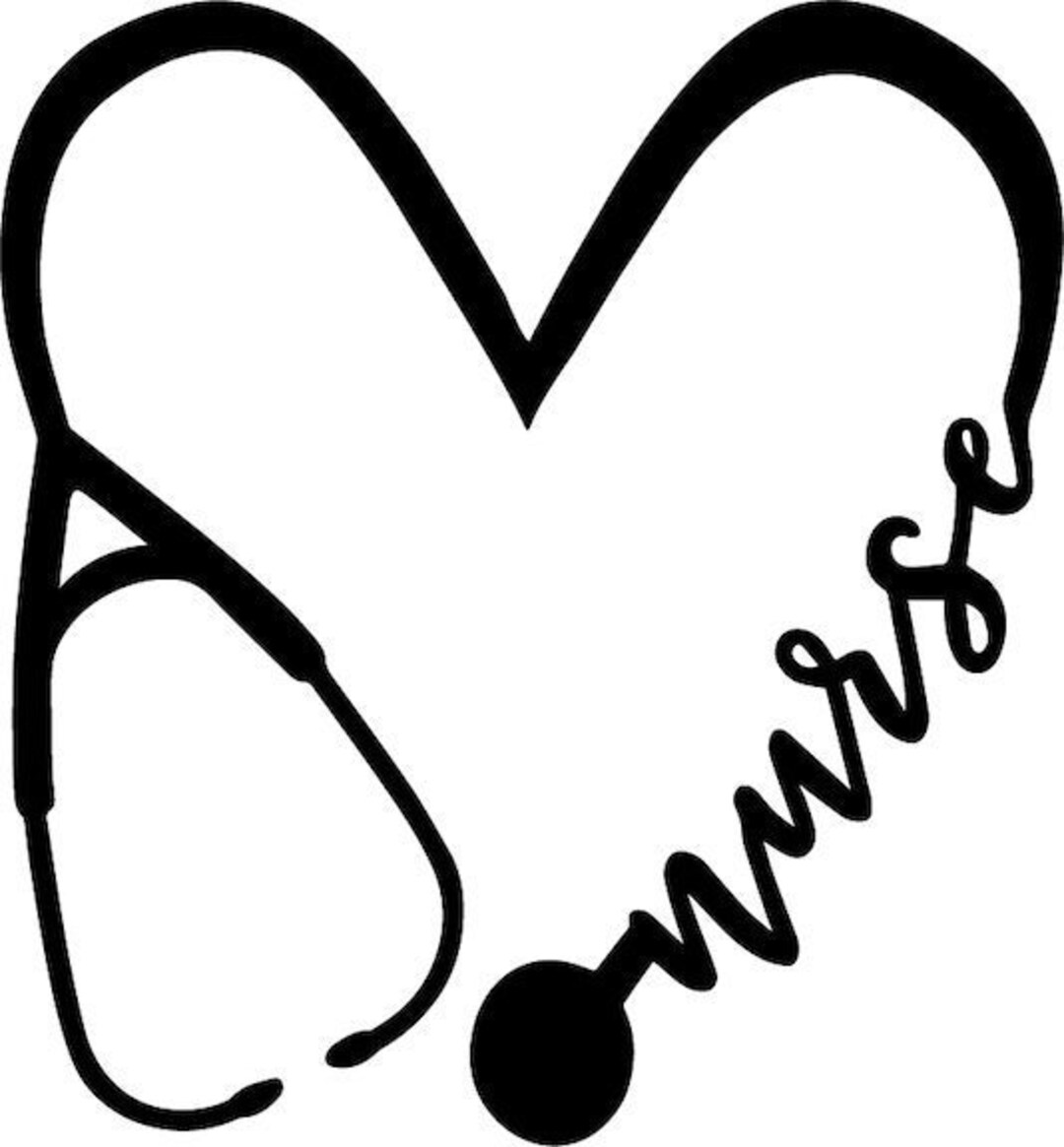 Nurse Heart SVG - Etsy