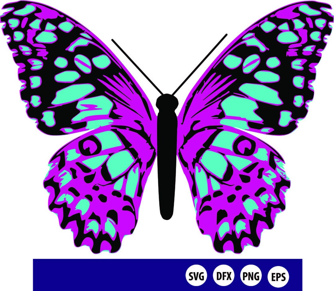 Butterfly Cutting File/stencil - Svg, Dfx, Eps, Png - Etsy