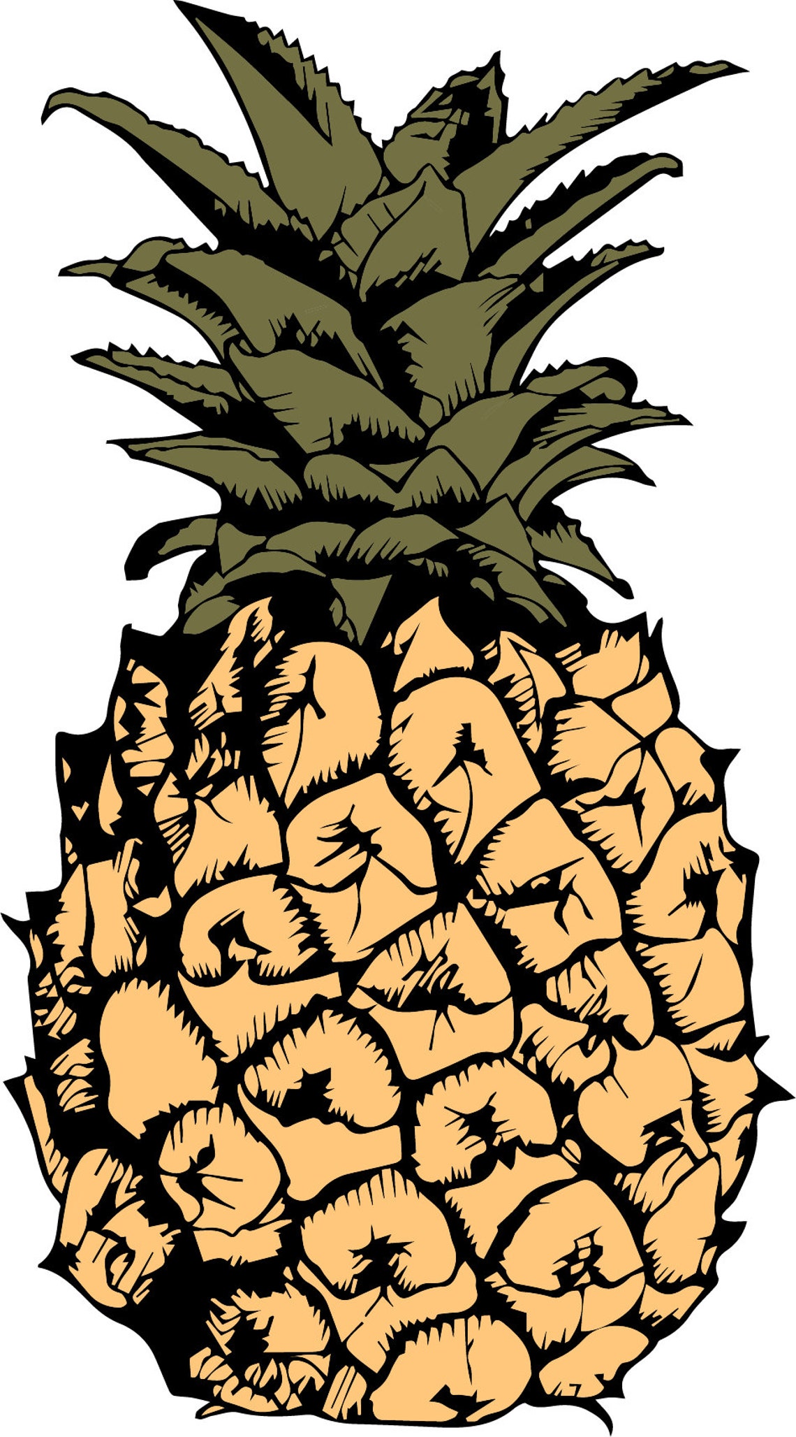Fancy Pineapple SVG - Etsy