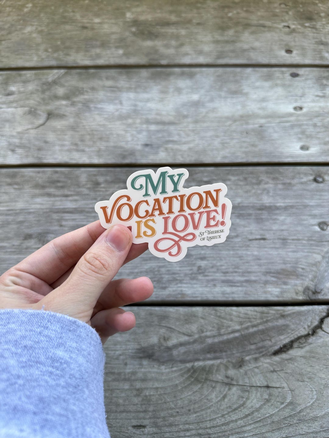 My Vocation is Love | Saint Thérèse of Lisieux | Matte Catholic Sticker ...