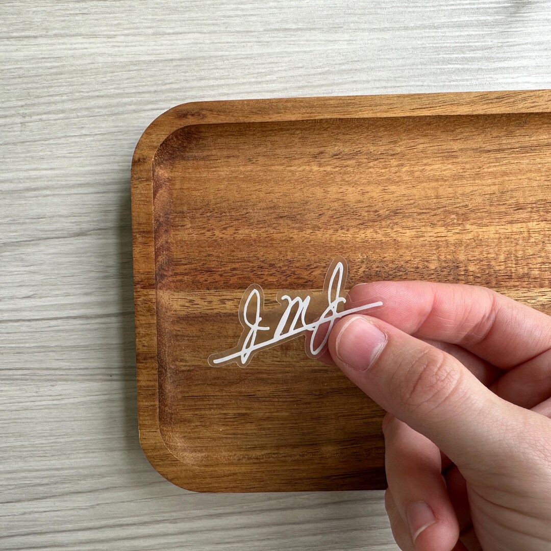 JMJ | Venerable Fulton Sheen Handwriting | Clear Mini Sticker | Jesus ...