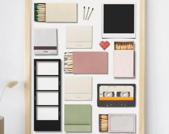 DIGITAL MATCHBOOK, Matchbook Template, Canva Template, Custom Matchbook ...