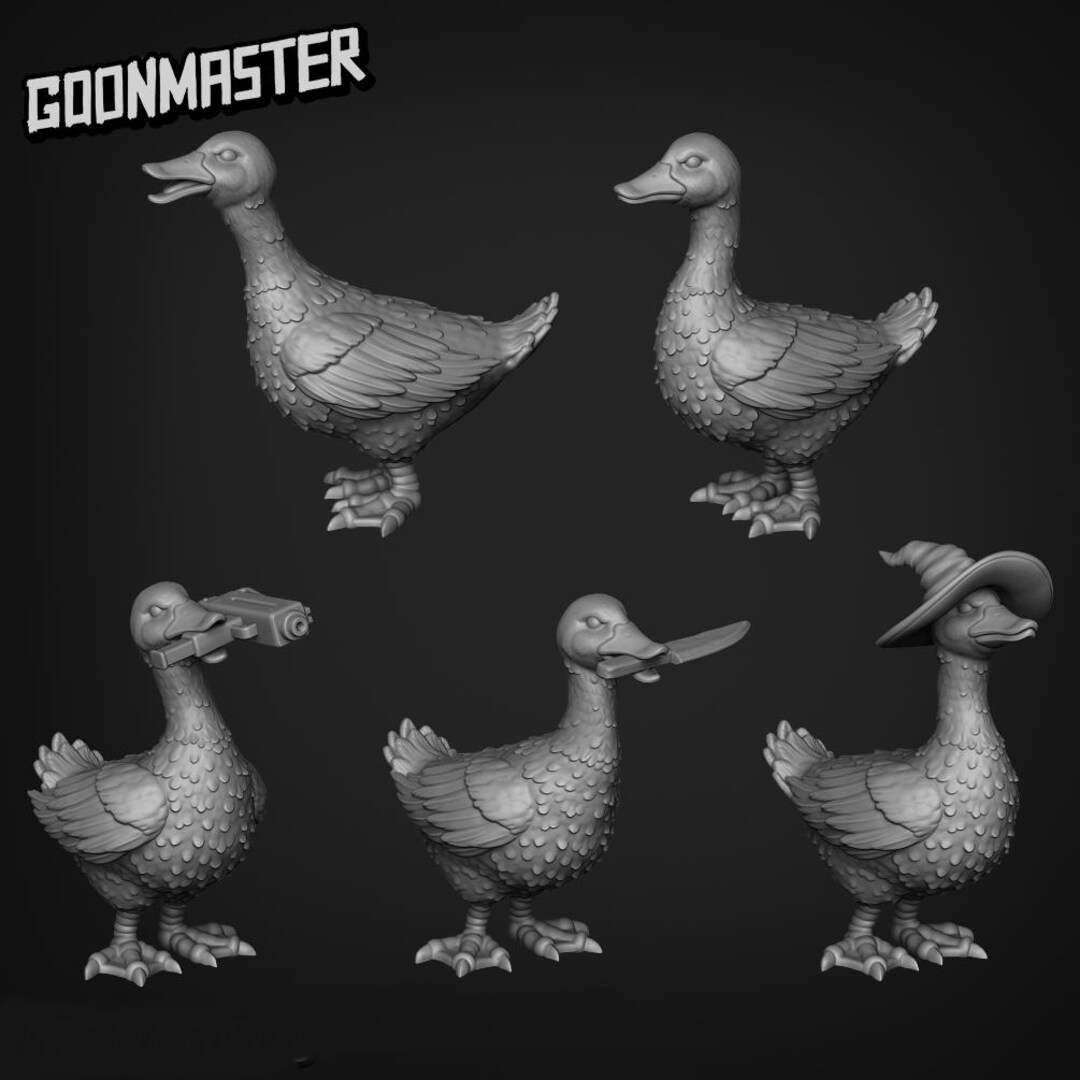 Geese Basing Bits | 3D Printed Tabletop Miniatures by Goon Master Games ...