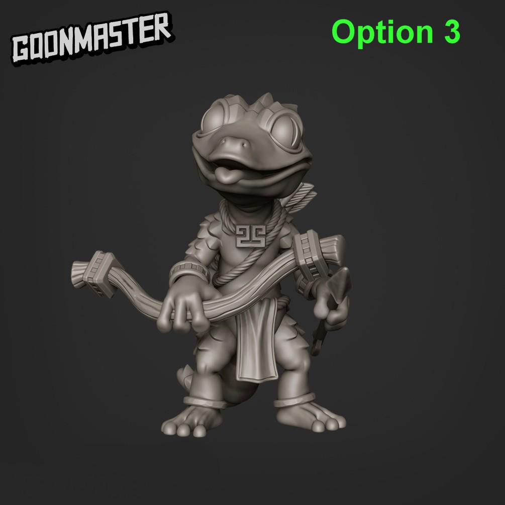Gecko Warrior: 3D Printed Tabletop Miniature by Goon Master Games ...