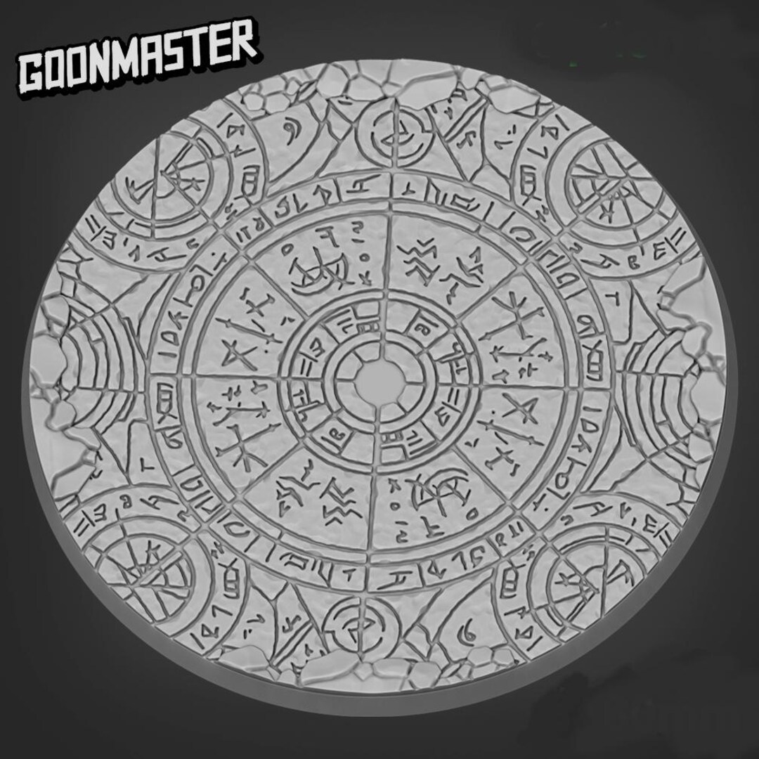 Occult Circle 3D Printed Miniature Bases: Tabletop RPG - Etsy Australia