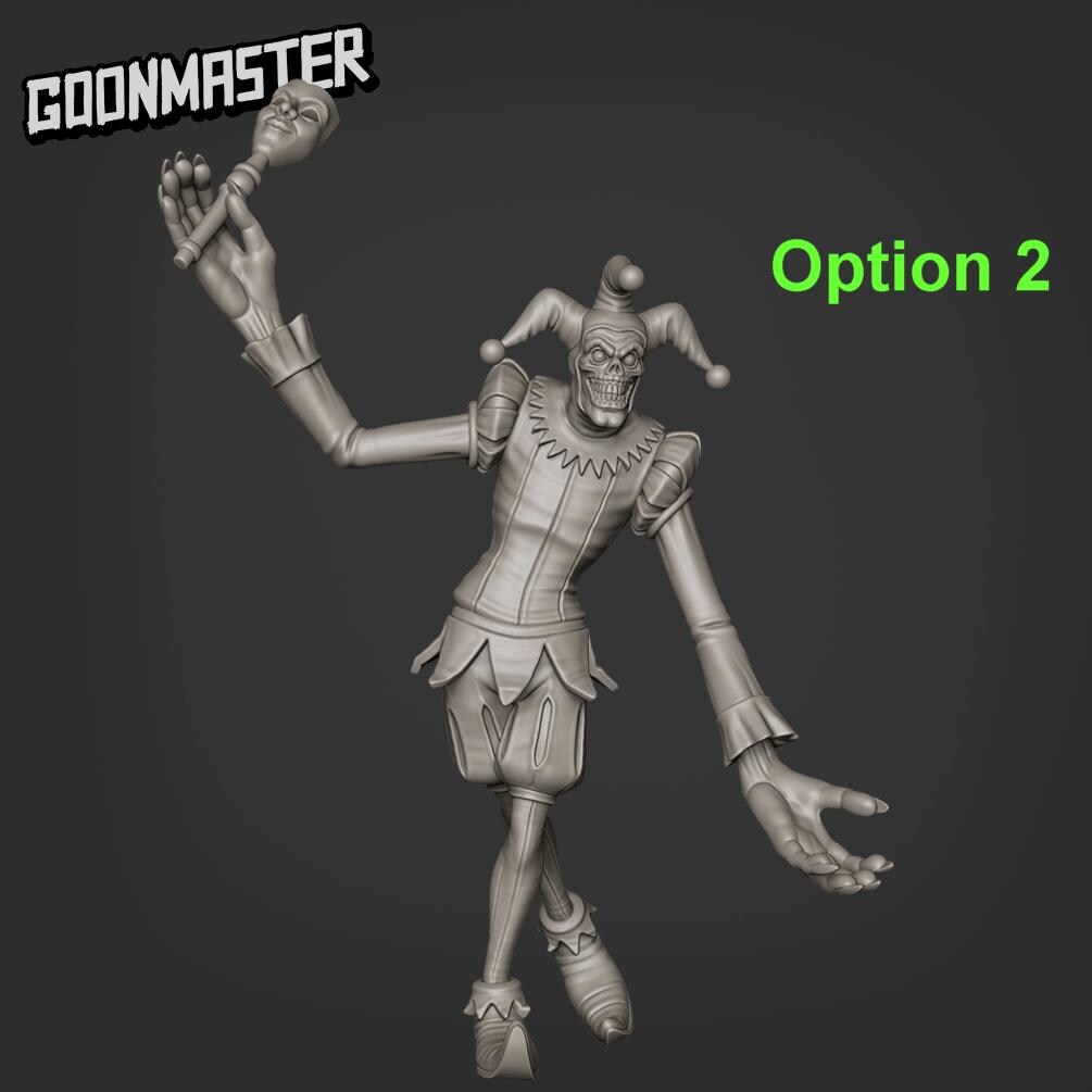 3D Printed Jester Miniature: Chester, Goon Master Games Tabletop RPG ...
