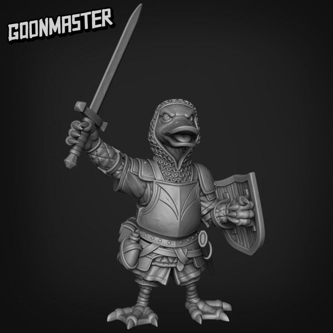 Duck Sellsword Miniature: Goon Master Games 3D Printed Tabletop RPG ...