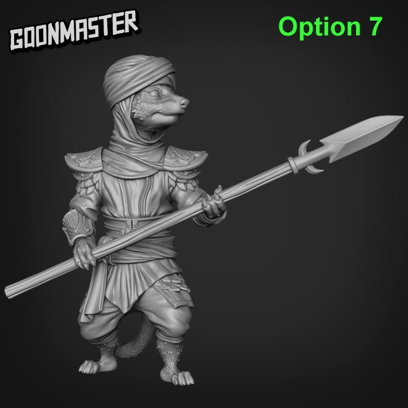 3D Printed Mighty Meercat Miniature - Goon Master Games - Etsy Australia