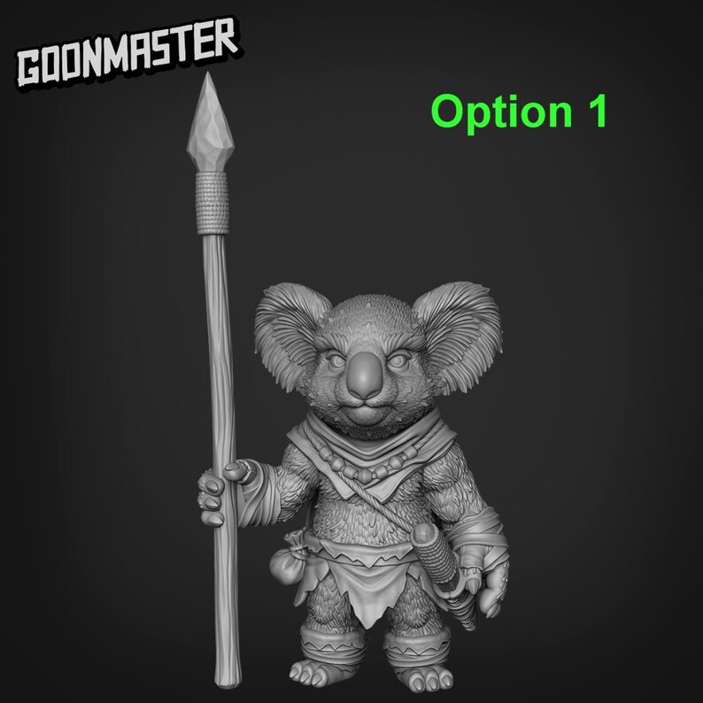Koala Combat Club - 1| Goon Master Games | 3d Printed Miniatures ...
