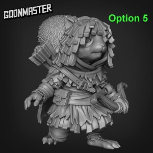 Squirrel Tracker Miniature: Battle Beavers, Goon Master Games 3D ...