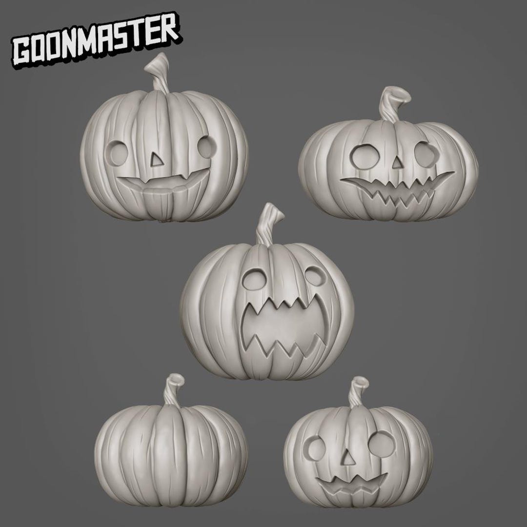 3D Printed Pumpkin Miniatures: Goon Master Games Tabletop Role Playing ...