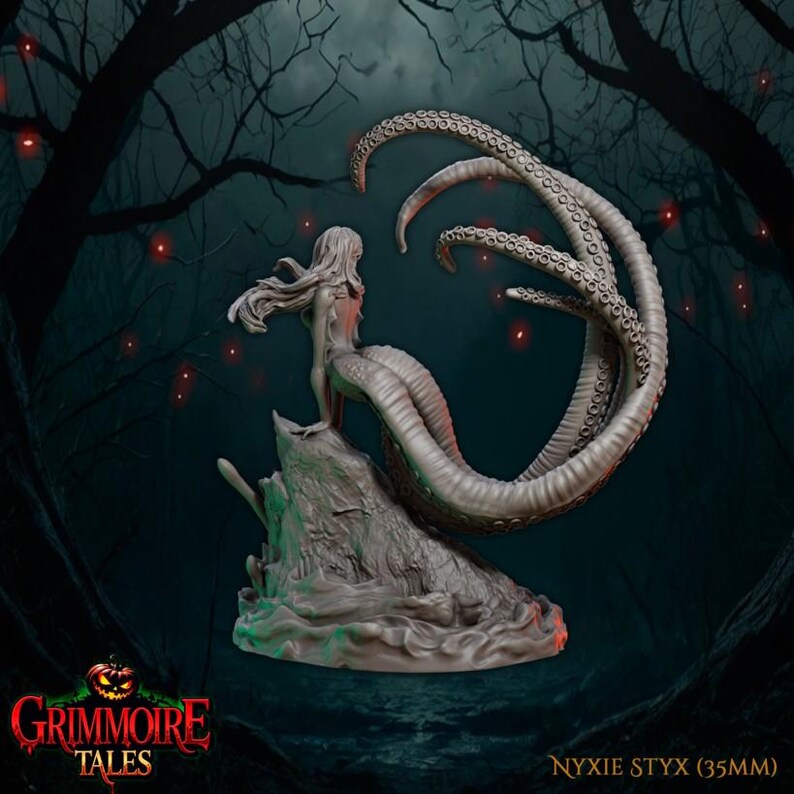 Nyxie Styx: 3D Printed Tabletop Miniature Figure - Etsy Canada