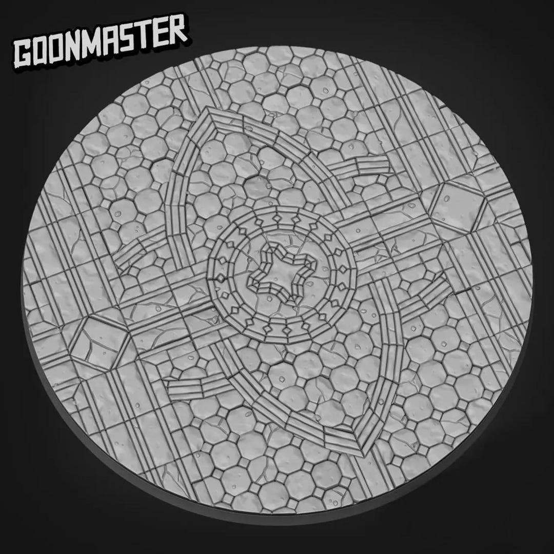 Gothic Tile Miniature Base: 3D Printed Tabletop RPG - Goon Master Games ...
