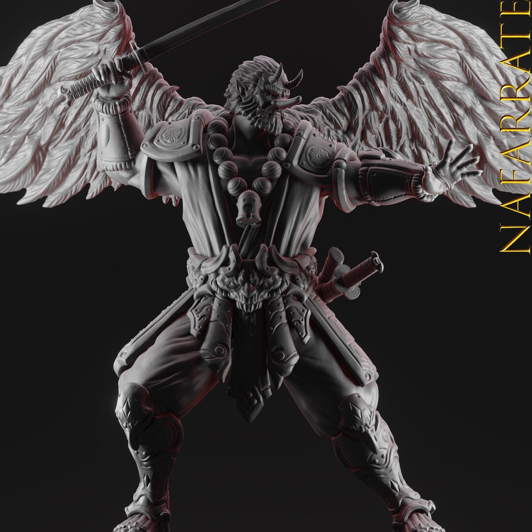 Tengu / 3D Printed Tabletop Miniatures / Nafarrate Miniatures ...