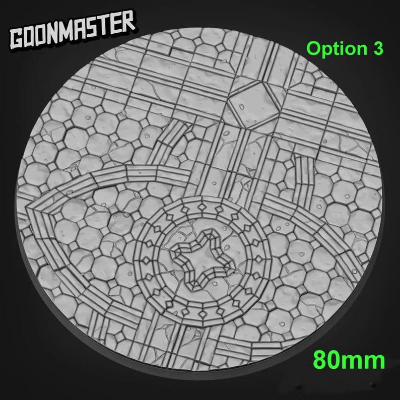 Gothic Tiles Bases | Prickly Porcupines| Goon Master Games | 3d Printed ...