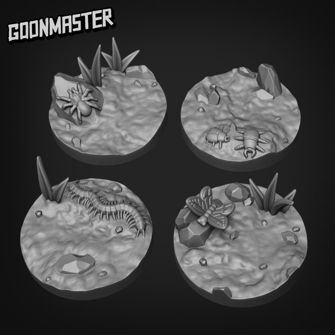 Bug Bases Goon Master Games 3d Printed Miniatures Tabletop Miniatures ...