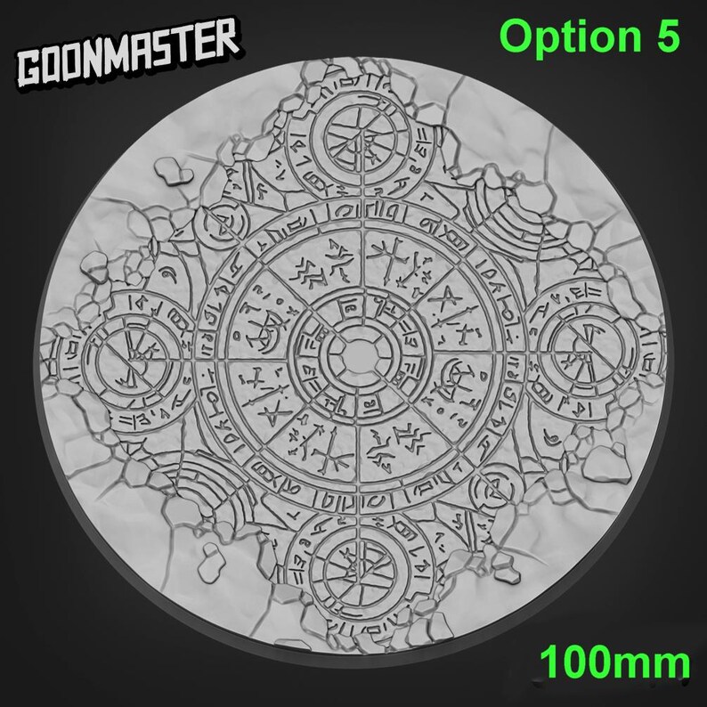 Occult Circle 3D Printed Miniature Bases: Tabletop RPG - Etsy Australia