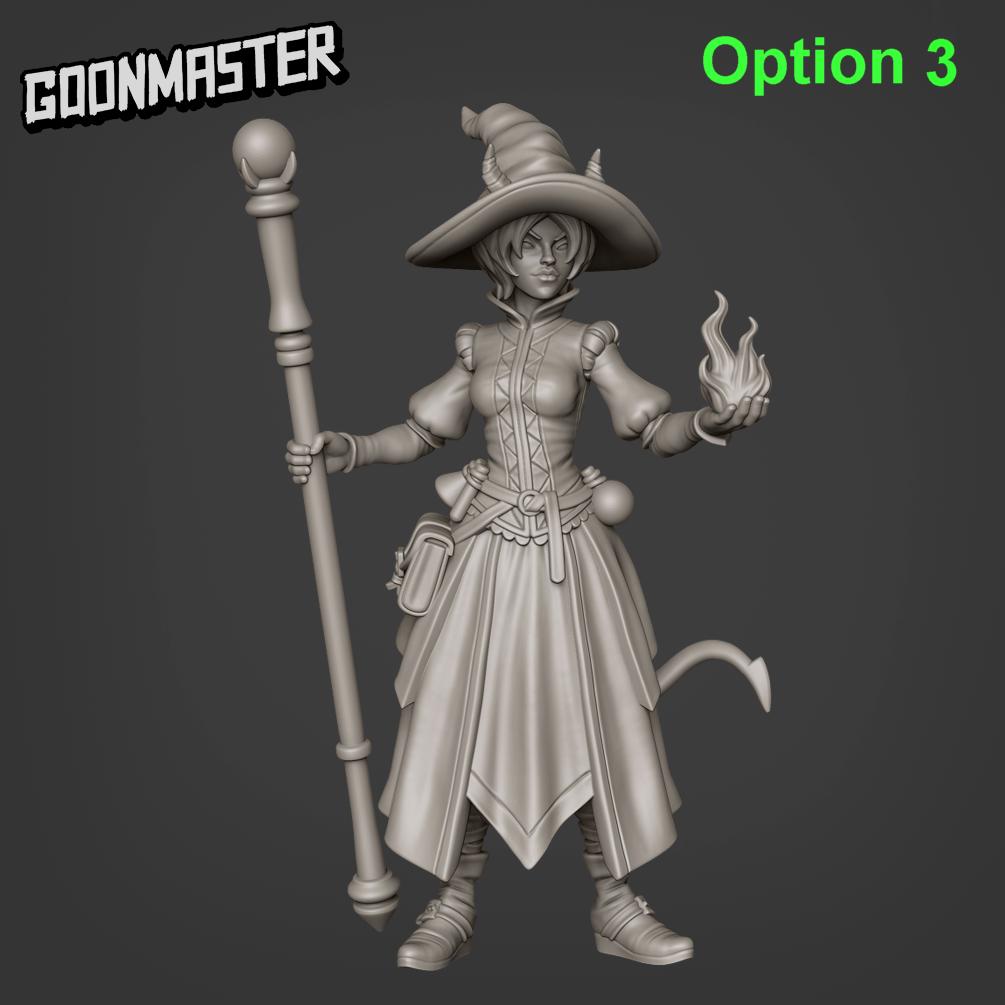 Wizard Miniature: Infernal Dynasty, Goon Master Games, 3D Printed ...