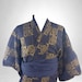 Vintage Japanese Yukata & Obi Belt, Lightweight Cotton Kimono, Festival ...