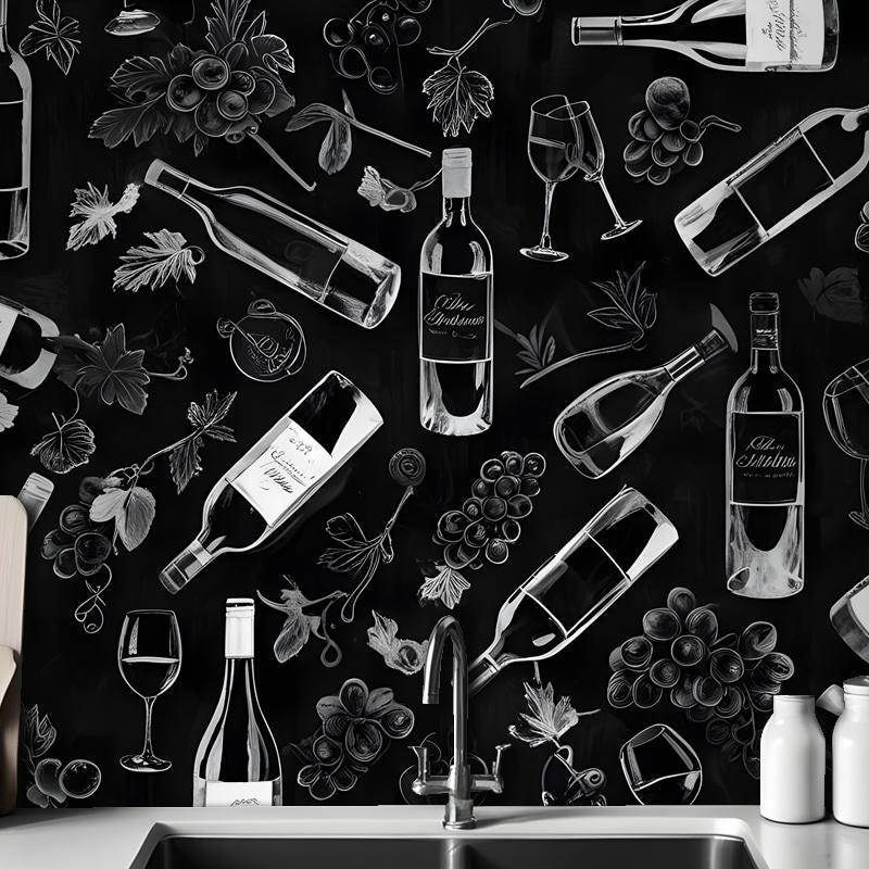 Chalkboard Wallpaper - Etsy