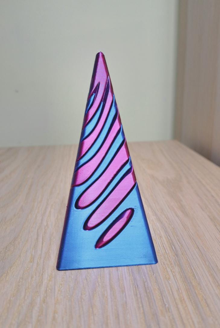 Vortex Impossible Pyramid Fidget HD - Etsy