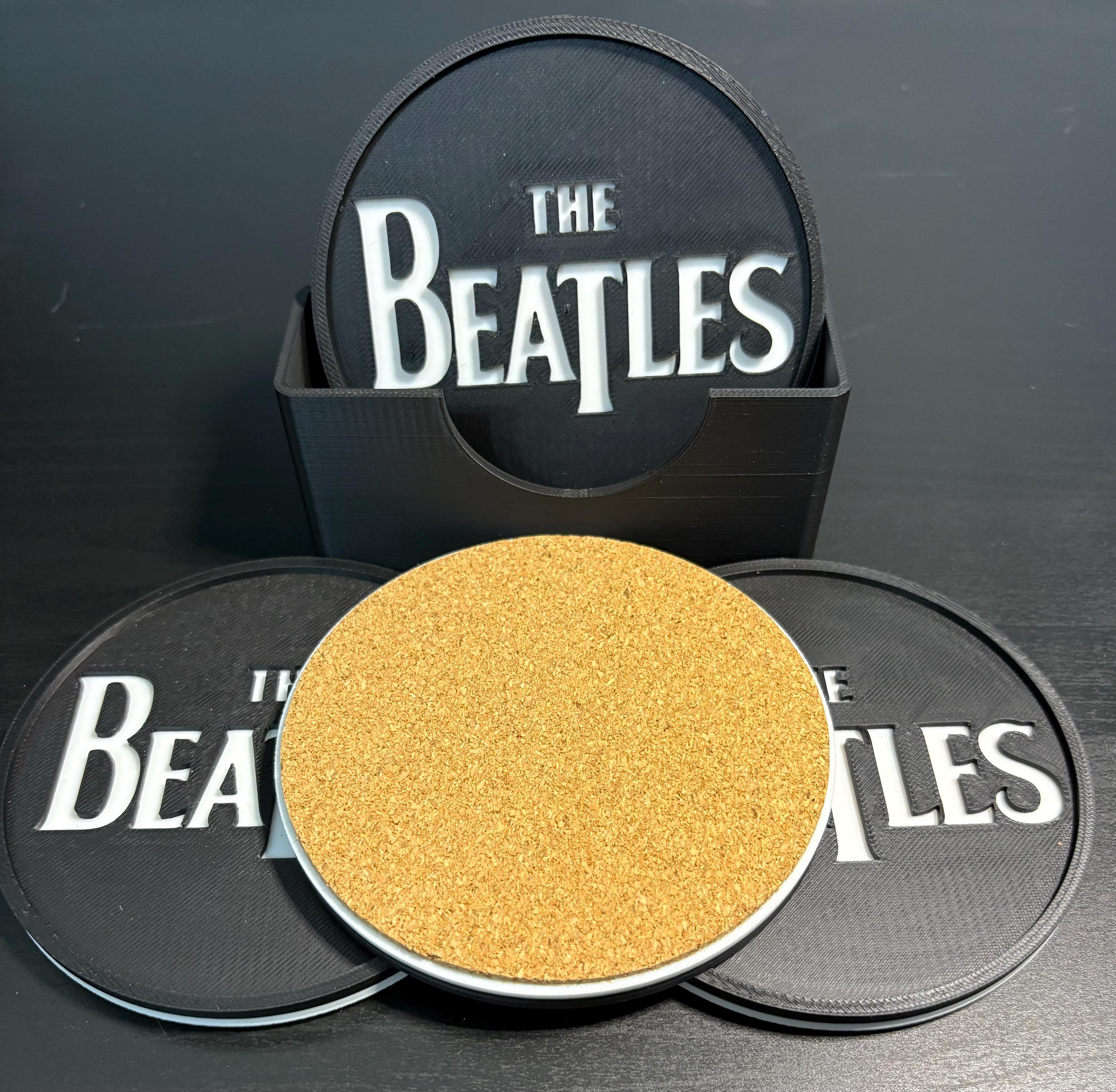The Beatles 3d-printed Drink Coaster + Holder - Etsy