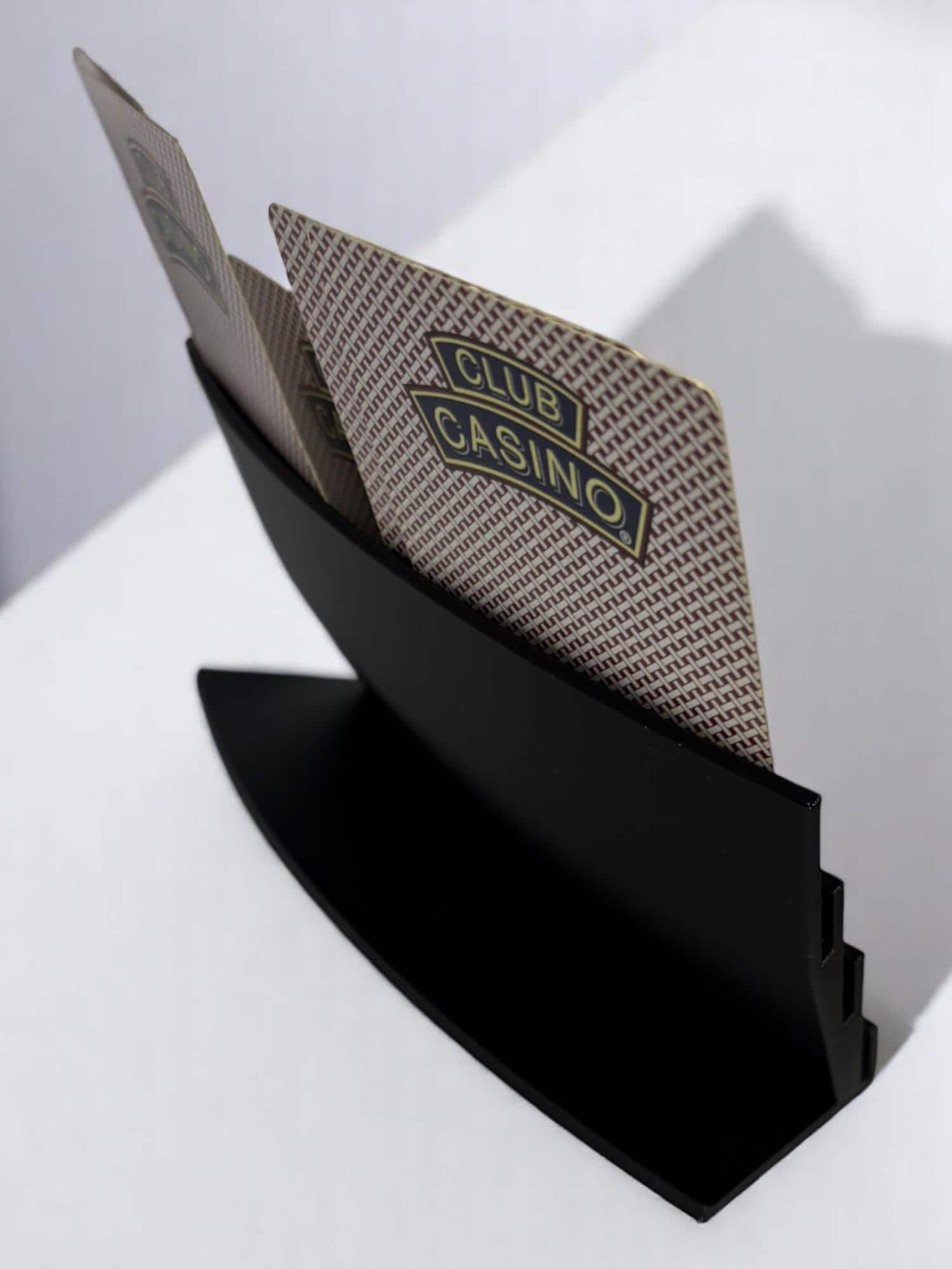Curved 3D Printed Playing Card Holder | Triple Row Design for Easy Card ...