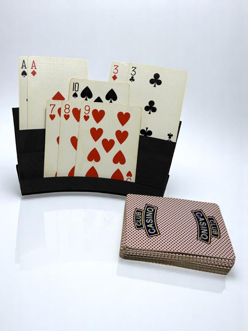 Curved 3D Printed Playing Card Holder | Triple Row Design for Easy Card ...