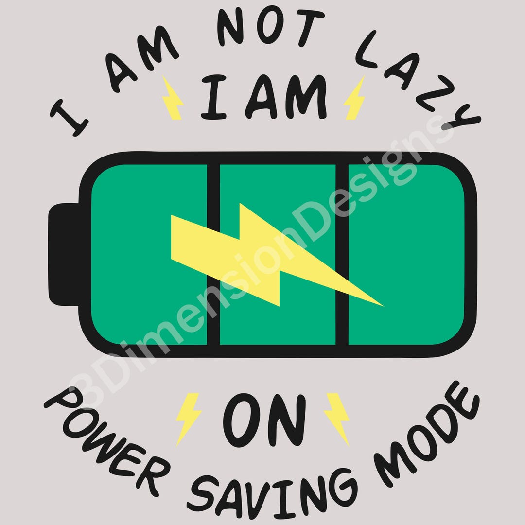 I Am Not Lazy PNG & SVG | Digital Download | Transparent for DTF ...