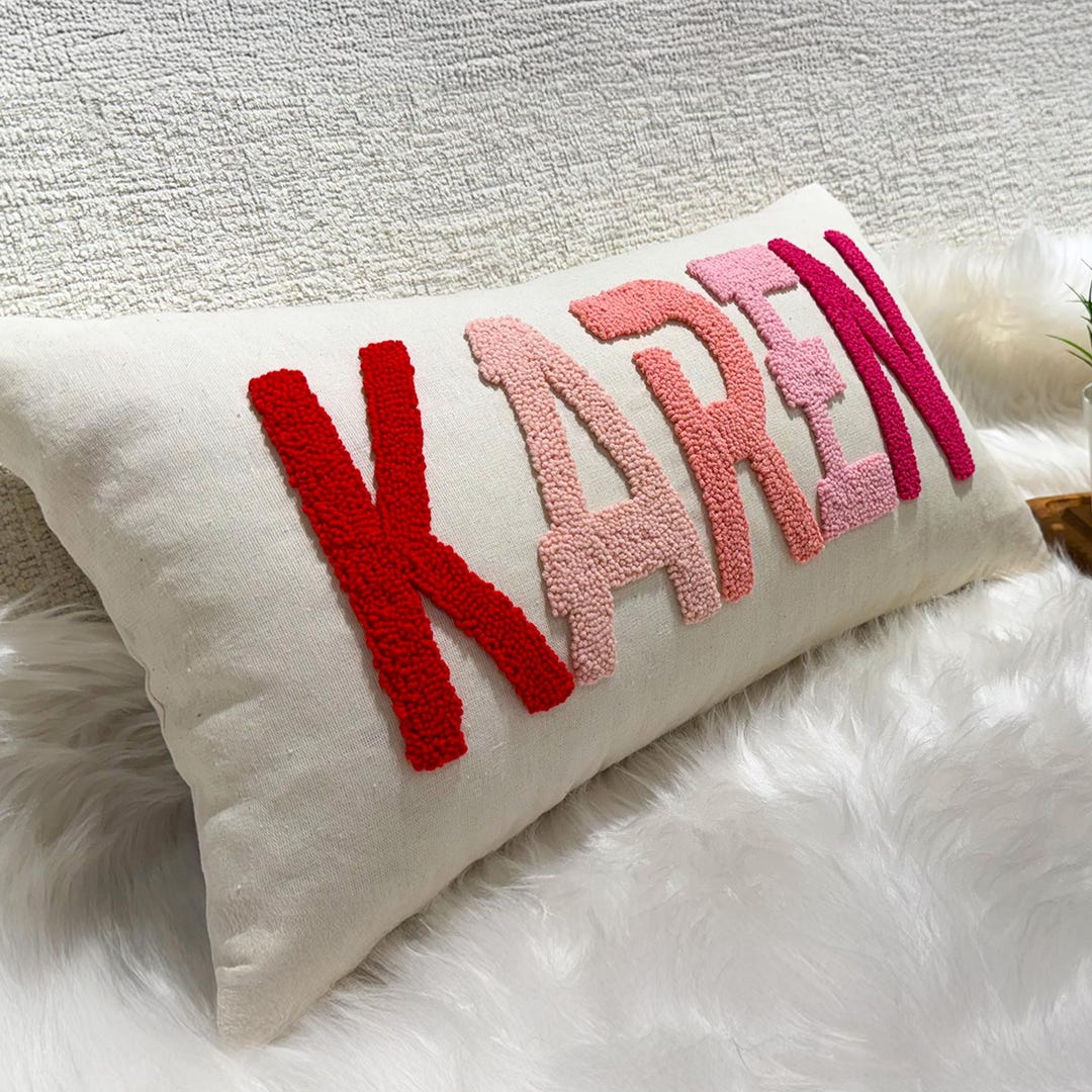 Custom Embroidered Pillow Personalized Gift, Kids Room Decor, Baby ...