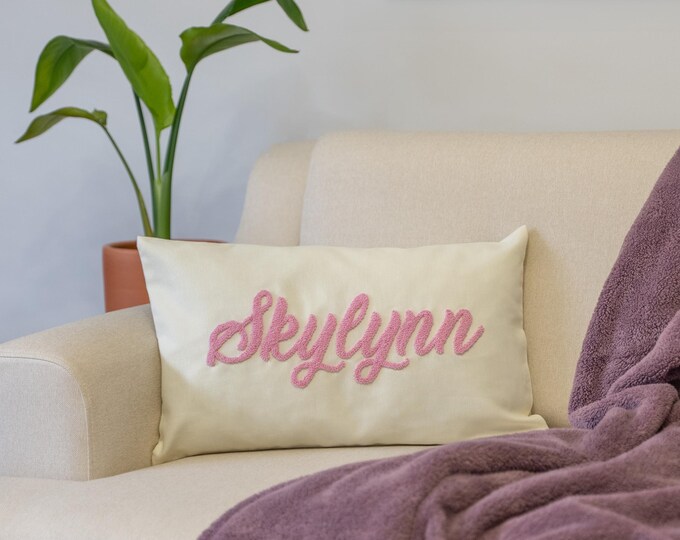 Personalized Girl Baby Room Decor, Baby Girl Nursery Pillow, Punch ...