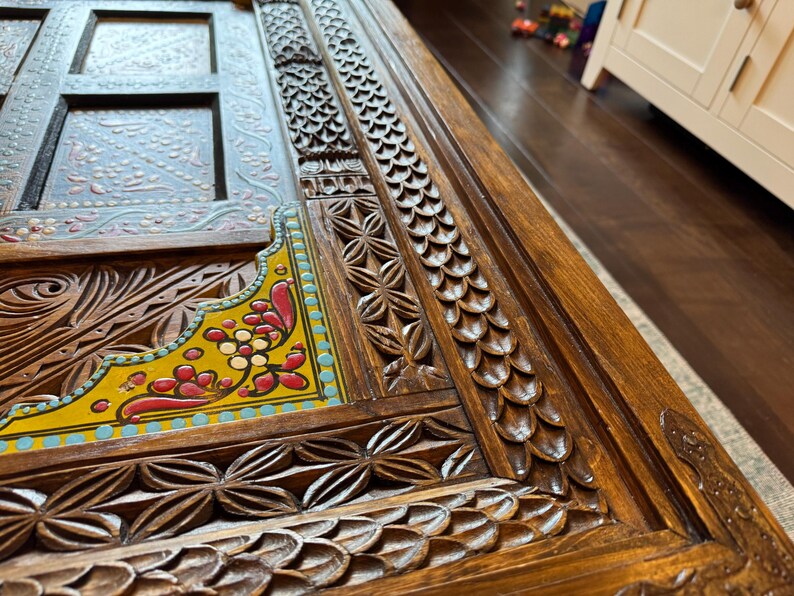 The Most Beautiful Coffee Table Ever. Hand Carved and Vintage. - Etsy