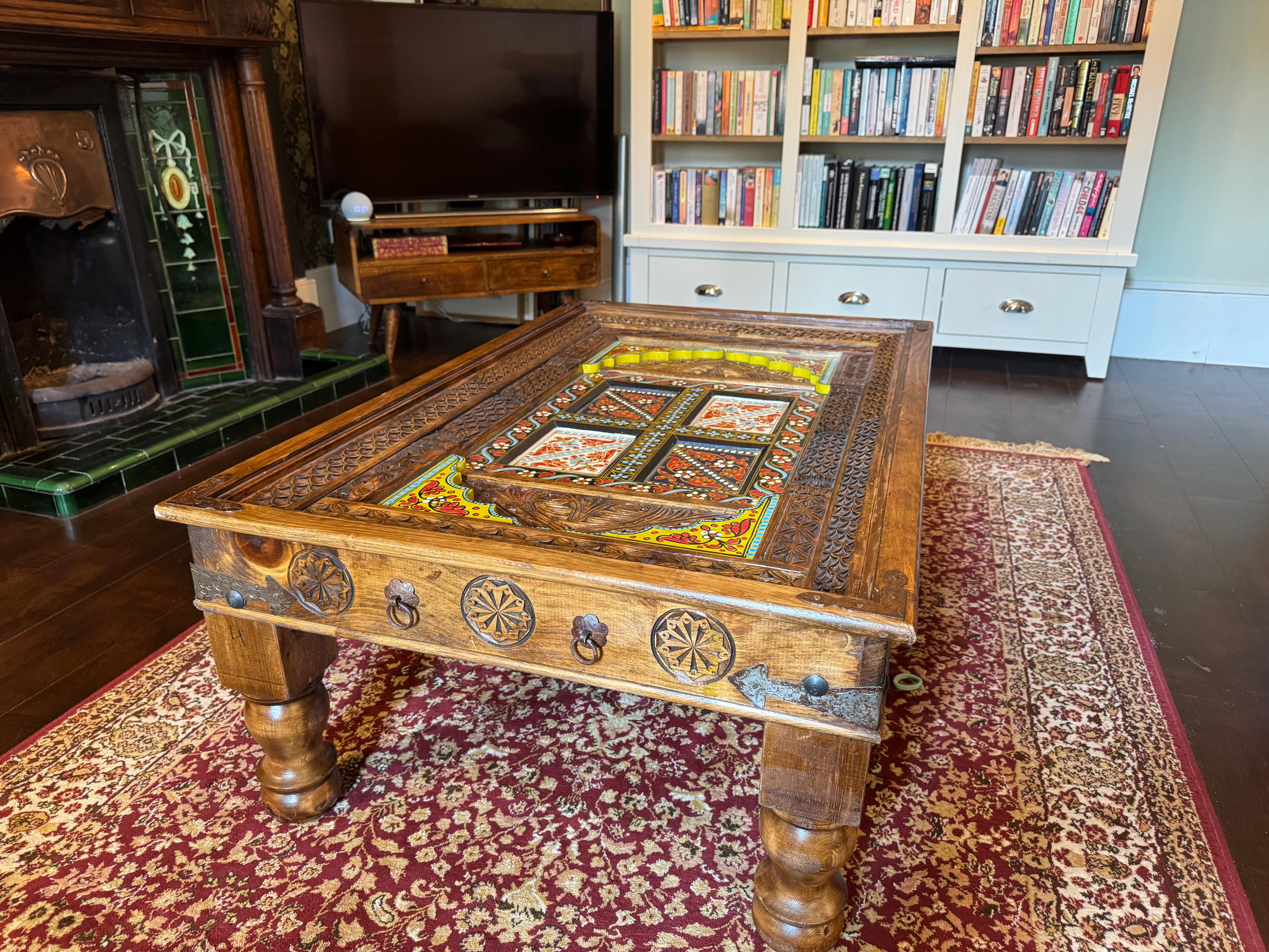 The Most Beautiful Coffee Table Ever. Hand Carved and Vintage. - Etsy