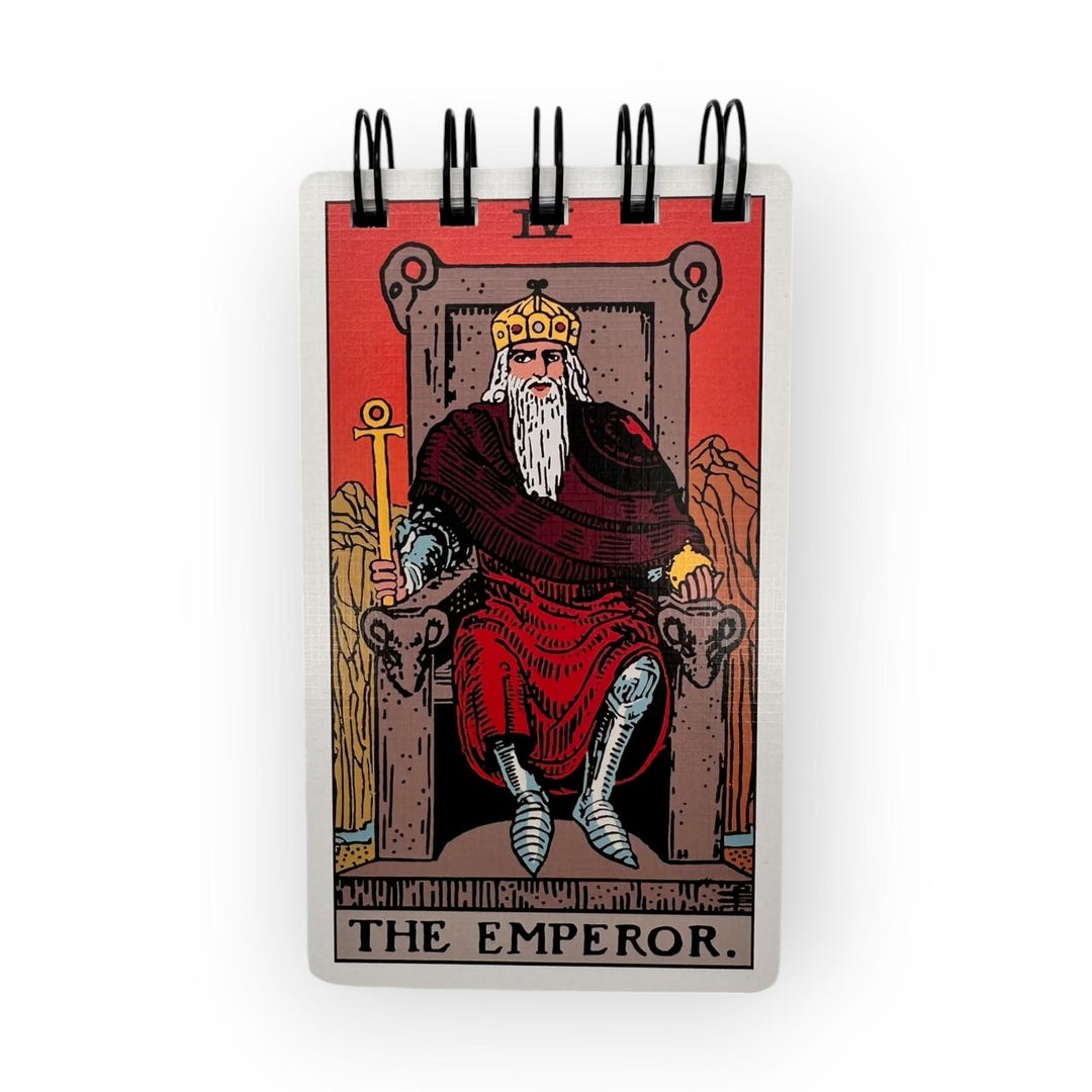 Tarot Spiral Notebook - the Emperor - Etsy