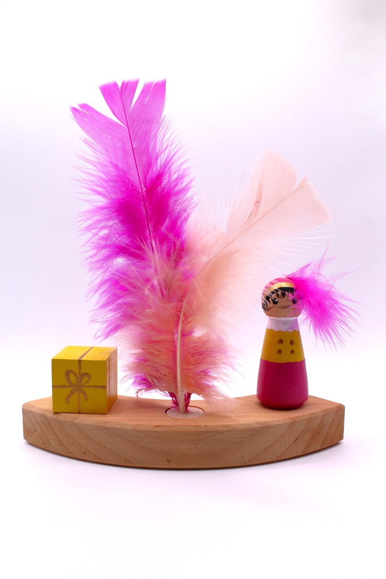 Annual Ring Plug Piet Feathers Duo Pink - Etsy
