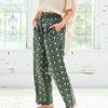 Ceylon Floral India Block Print Pants Boho Style Lightweight Cotton ...