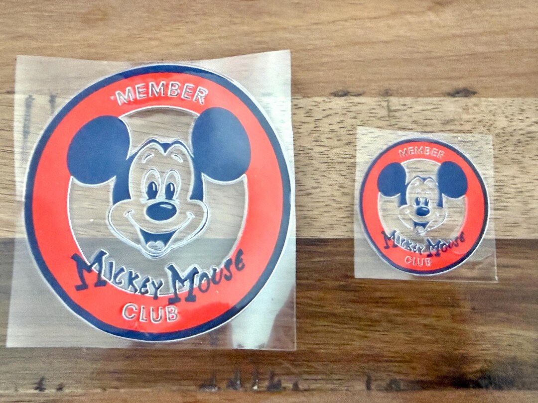 Vintage Mickey Mouse Club Waterproof Sticker • Classic Disney Emblem - Etsy