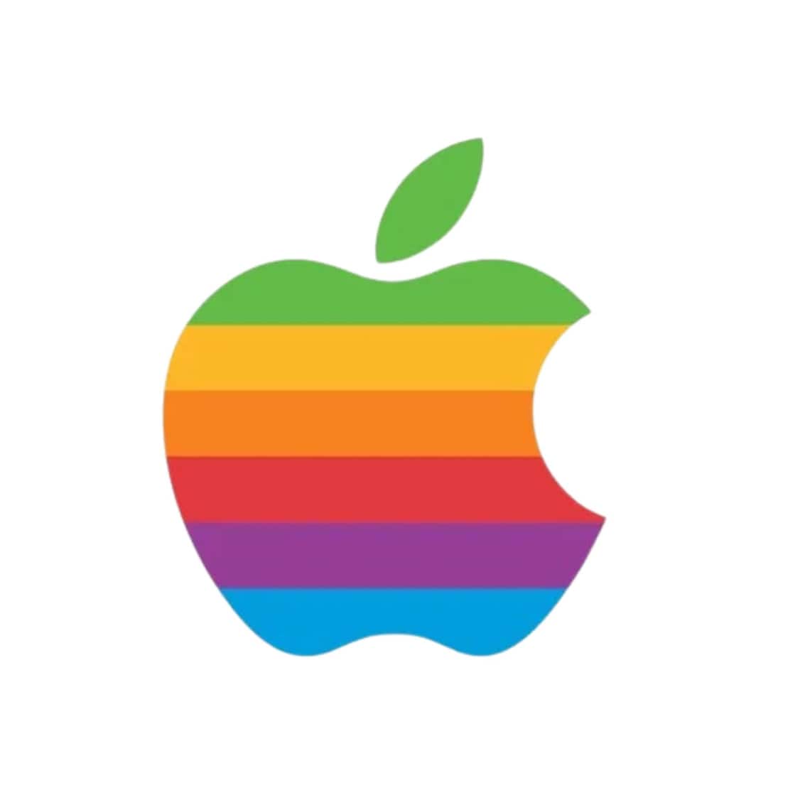 Retro Apple Logo Sticker | Classic Mac Vinyl Decal - Etsy