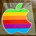 Retro Apple Logo Sticker | Classic Mac Vinyl Decal - Etsy