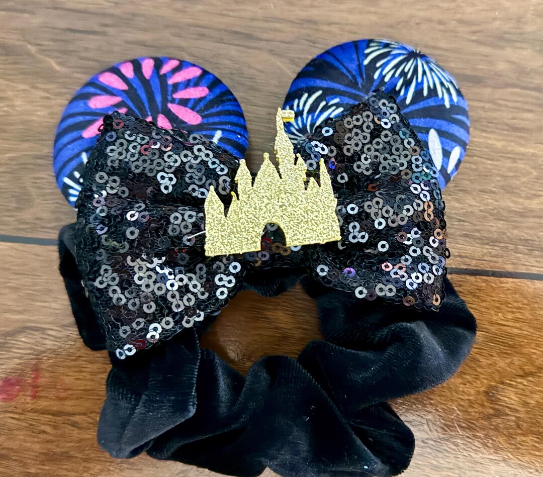 Disney Magic Kingdom Hair Scrunchie - Etsy