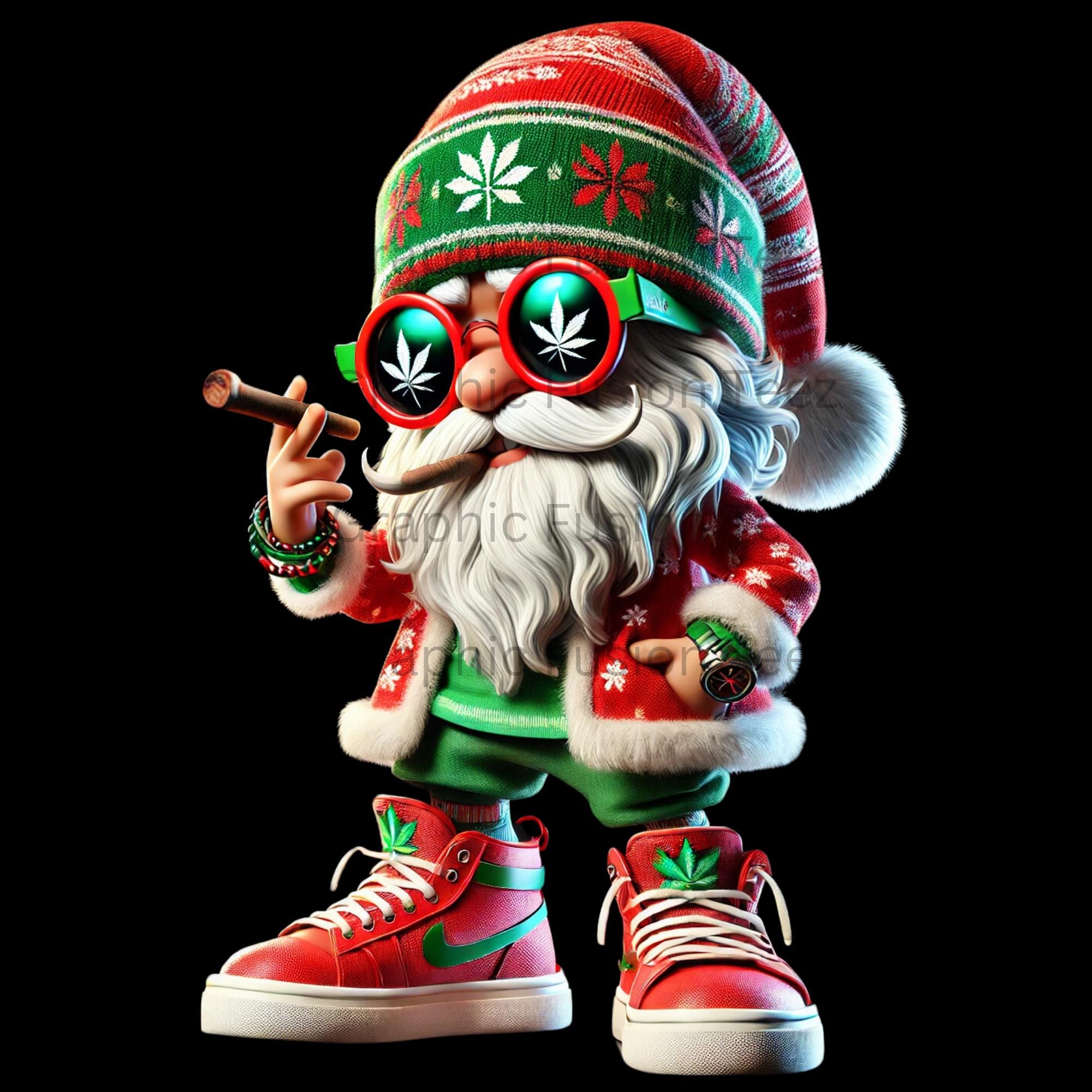 Cool Santa PNG, Blazin Santa, High Life, Weed Santa, Santa Smoking a ...