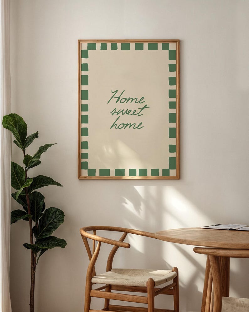 Home Sweet Home Print: Trendy Typography Art Poster - Etsy